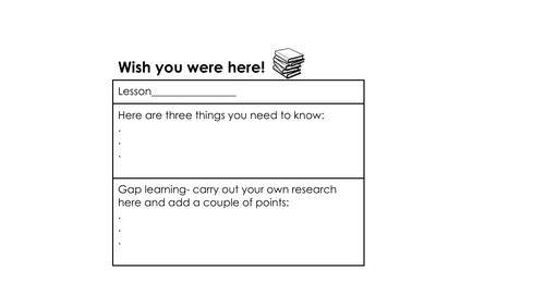Wish you were here | Teaching Resources