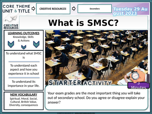SMSC Spiritual, Moral, Social And Cultural | Teaching Resources
