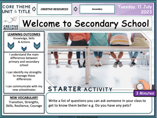 Transition to Secondary School | Teaching Resources