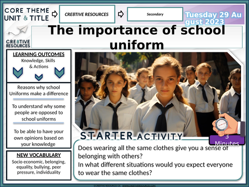 Importance of School Uniform | Teaching Resources