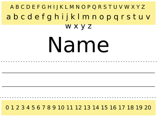 EYFS Name writing Morning Jobs | Teaching Resources