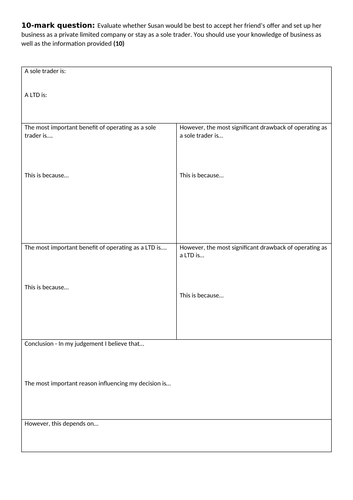 Business Ownership case study (Lesson 16) - GCSE Business | Teaching ...