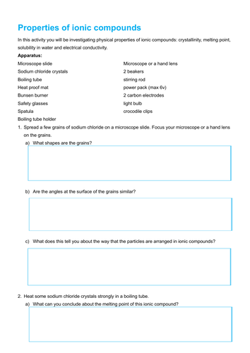 Structure 2.1 - The ionic model. New 2025 Syllabus Full Lessons. IB ...