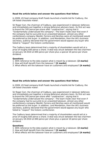 External Business Growth (Lesson 20) - GCSE Business | Teaching Resources