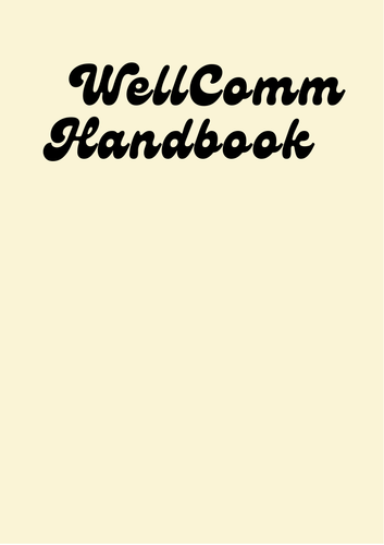 WellComm Handbook | Teaching Resources