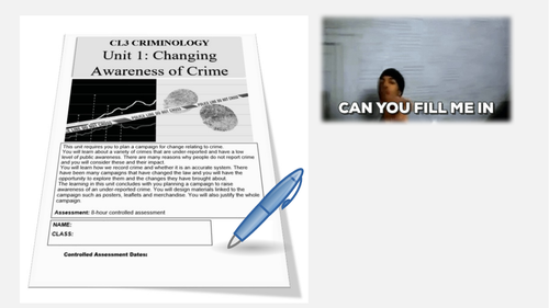 CL3 Criminology Unit 1 All AC's Student Booklet and Teacher PowerPoints | Teaching Resources