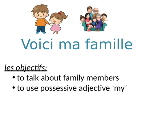 YEAR 7 FRENCH - UNITÉ 2 MA FAMILLE | Teaching Resources