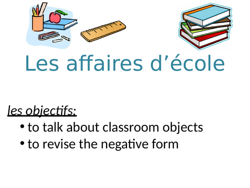 YEAR 7 FRENCH - UNITÉ 3 AU COLLEGE | Teaching Resources