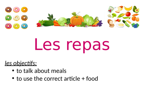 YEAR 7 FRENCH - UNITÉ 5 BON APPÉTIT | Teaching Resources