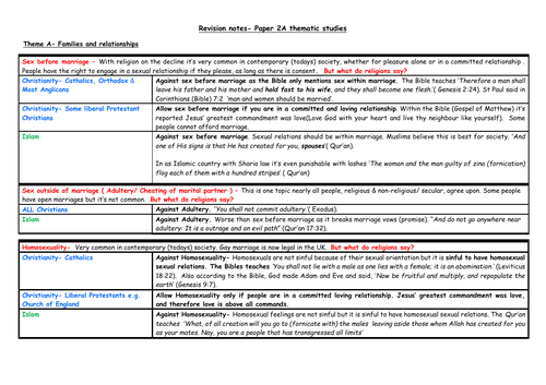 GCSE AQA RS (Spec A) Revision Notes - FULL BUNDLE | Teaching Resources GCSE AQA RS (Spec A) Revision Notes - FULL BUNDLE | Teaching Resources