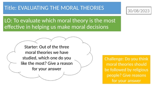 PRE - KS3 Moral Philosophy Bundle | Teaching Resources