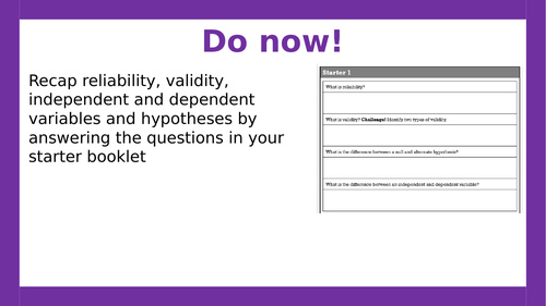 AQA GCSE Psychology: Extraneous Variables. (Lesson 2 of Research ...