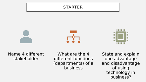 Technological influences on stakeholders (Lesson 4) - GCSE Business ...