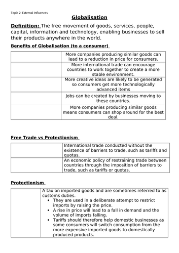 Impact Of Globalisation (Lesson 13) - GCSE Business | Teaching Resources