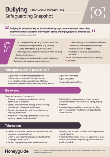 Safeguarding Snapshot Training Information | Teaching Resources