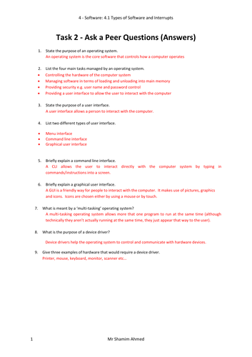 iGCSE Computer Science - Unit 4 Software - 4.1 Types of Software and ... iGCSE Computer Science - Unit 4 Software - 4.1 Types of Software and ...
