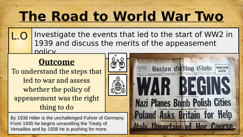 Appeasement and the Road to WW2 | Teaching Resources