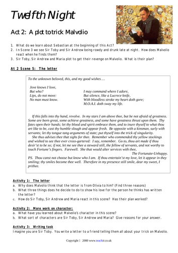 Twelfth Night FULL Scheme of work for Year 8 | Teaching Resources