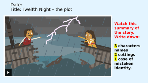 Twelfth Night FULL Scheme of work for Year 8 | Teaching Resources