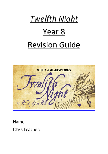 Twelfth Night FULL Scheme of work for Year 8 | Teaching Resources