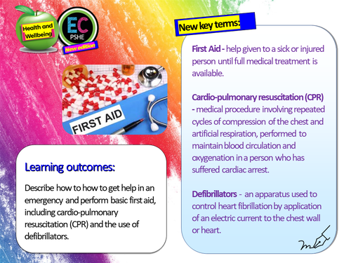 First Aid PSHE | Teaching Resources