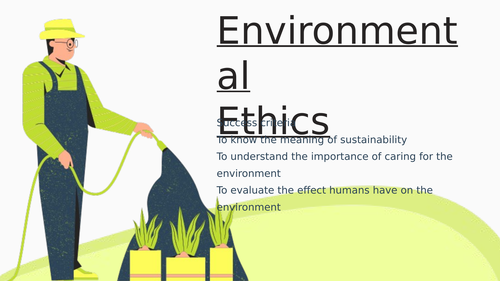 Environmental Ethics New RED | Teaching Resources