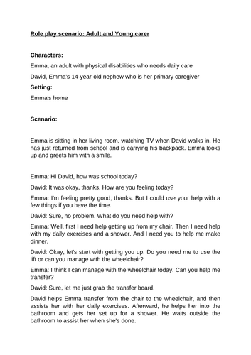 Roleplay Scripts | Teaching Resources