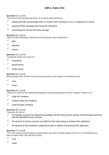 LIBF Level 2 AiFE/CeFE - Unit 2, Topic 1-4, Complete Lessons and Resources_Sept. 2023 | Teaching ...