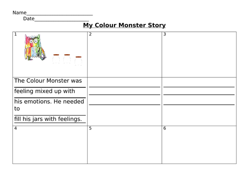 Colour Monster Literacy Tasks | Teaching Resources