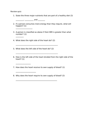 Heart disease | Teaching Resources