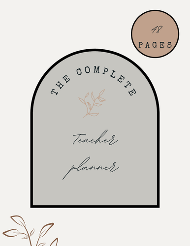 Neutral teacher planner | Teaching Resources