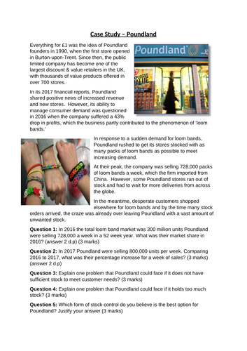 Supply Chain Case Study (Lesson 10) - GCSE Business | Teaching Resources