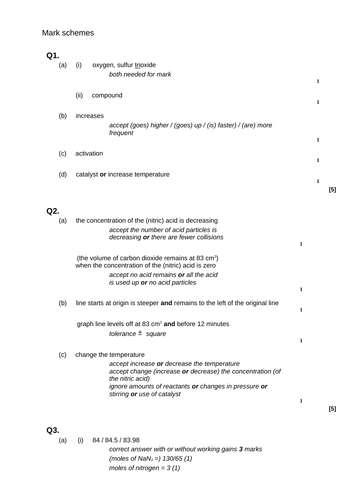 AQA GCSE chemistry topic 6 | Teaching Resources AQA GCSE chemistry topic 6 | Teaching Resources