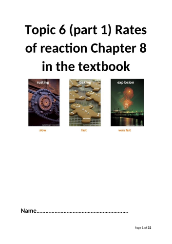 AQA GCSE chemistry topic 6 | Teaching Resources AQA GCSE chemistry topic 6 | Teaching Resources
