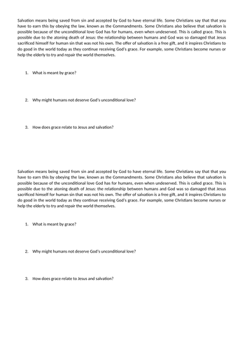GCSE AQA RS (Spec A) - Christian Beliefs | Teaching Resources GCSE AQA RS (Spec A) - Christian Beliefs | Teaching Resources