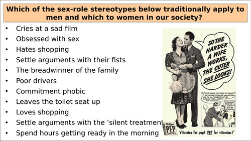 SEX AND GENDER [A-Level Psychology - Gender Topic] | Teaching Resources