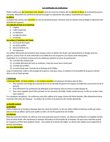 Au revoir les enfants teaching pack | Teaching Resources