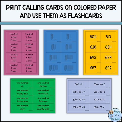 Place Value Bingo for 3 Digit Numbers | Teaching Resources
