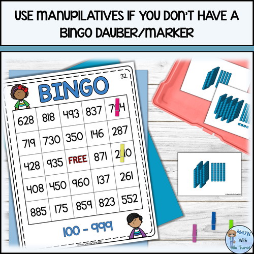 Place Value Bingo for 3 Digit Numbers | Teaching Resources