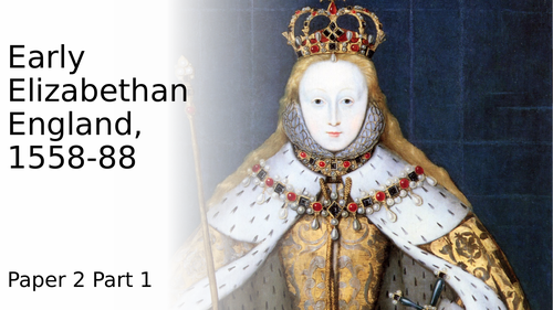 Edexcel GCSE History: 1.1 The situation on Elizabeth's accession. Early ...