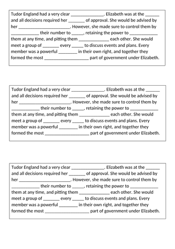 Edexcel GCSE History: 1.1 The situation on Elizabeth's accession. Early ...