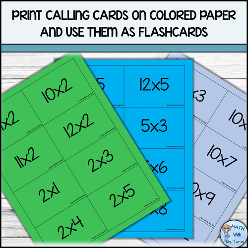Multiplication Facts 4x4 Bingo | 2, 5, and 10 Facts | Teaching Resources