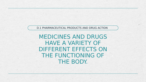 IB Chemistry HL Option D PPTs | Teaching Resources