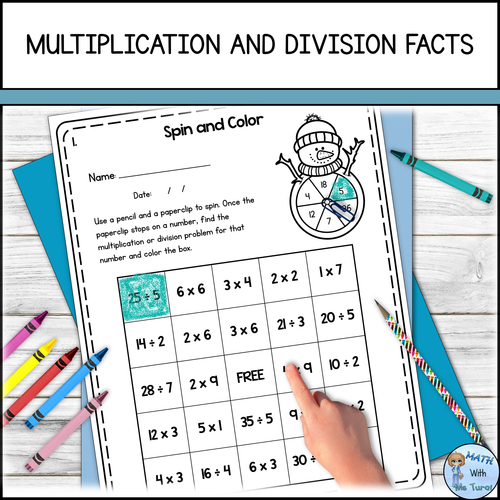 Winter Math Worksheets for Basic Operations | Teaching Resources