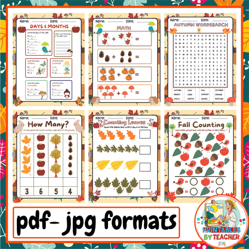 Fall Autumn Activities BUNDLE & autumn Games and activities bundle for ...