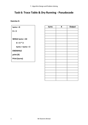 iGCSE Computer Science - Unit 7 Algorithm Design and Problem-Solving ... iGCSE Computer Science - Unit 7 Algorithm Design and Problem-Solving ...