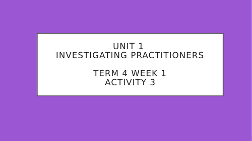 BTEC Level 3 Unit 1 Investigating Practitioners - Musical Theatre, Dance and Drama | Teaching ...