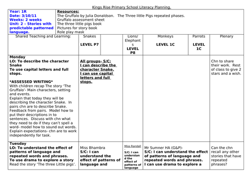 Back to School Autumn Planning Year 1 Massive Amount of Work Literacy ...