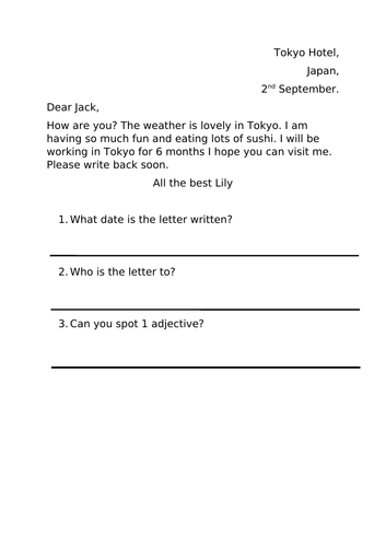 Japan Themed letters | Teaching Resources