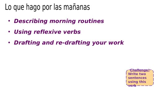 Year 8 Spanish DAILY ROUTINE topic (LA RUTINA DIARIA) | Teaching Resources
